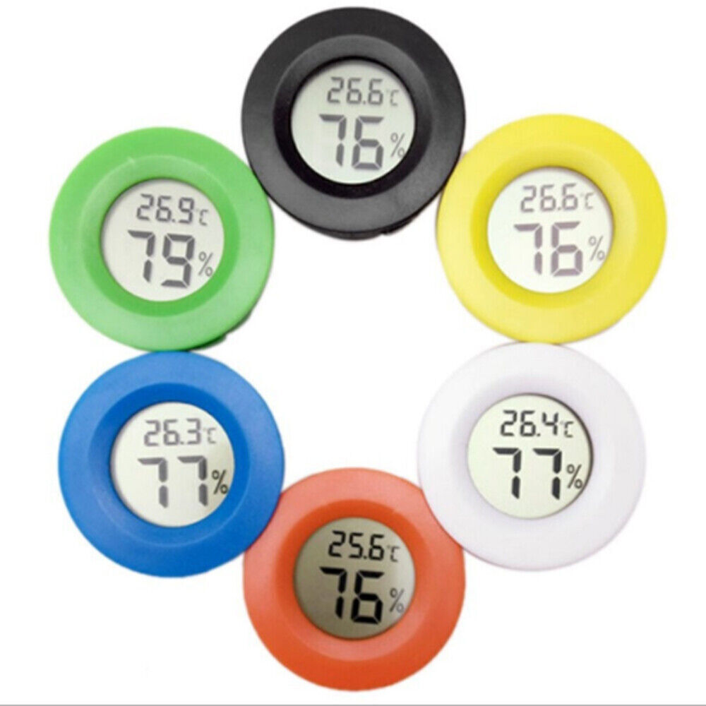 Mini Hygrometer Thermometer Digital LCD Monitor Indoor/Outdoor Humidity ...