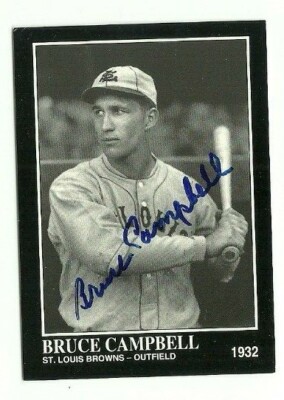 Bruce Campbell 1994 Conlon autographed auto signed card St. Louis ...