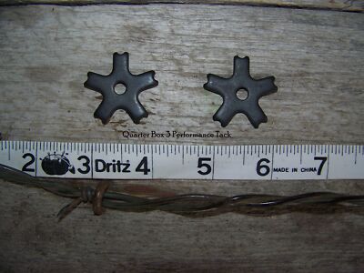 Rowels - 5 Star Bull - Black (1 1/4") with Cotter and Pins | eBay Australia