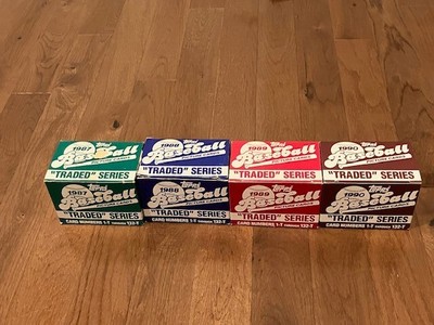 1987 1988 1989 & 1990 Topps Baseball Traded Series (4 total) - KEN ...