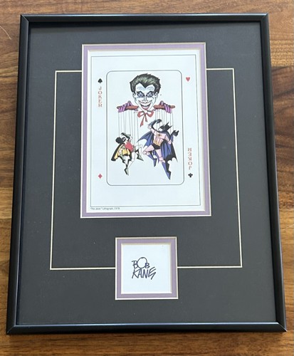 Bob Kane Signed Cut Auto W/ Joker Lithograph Framed | eBay