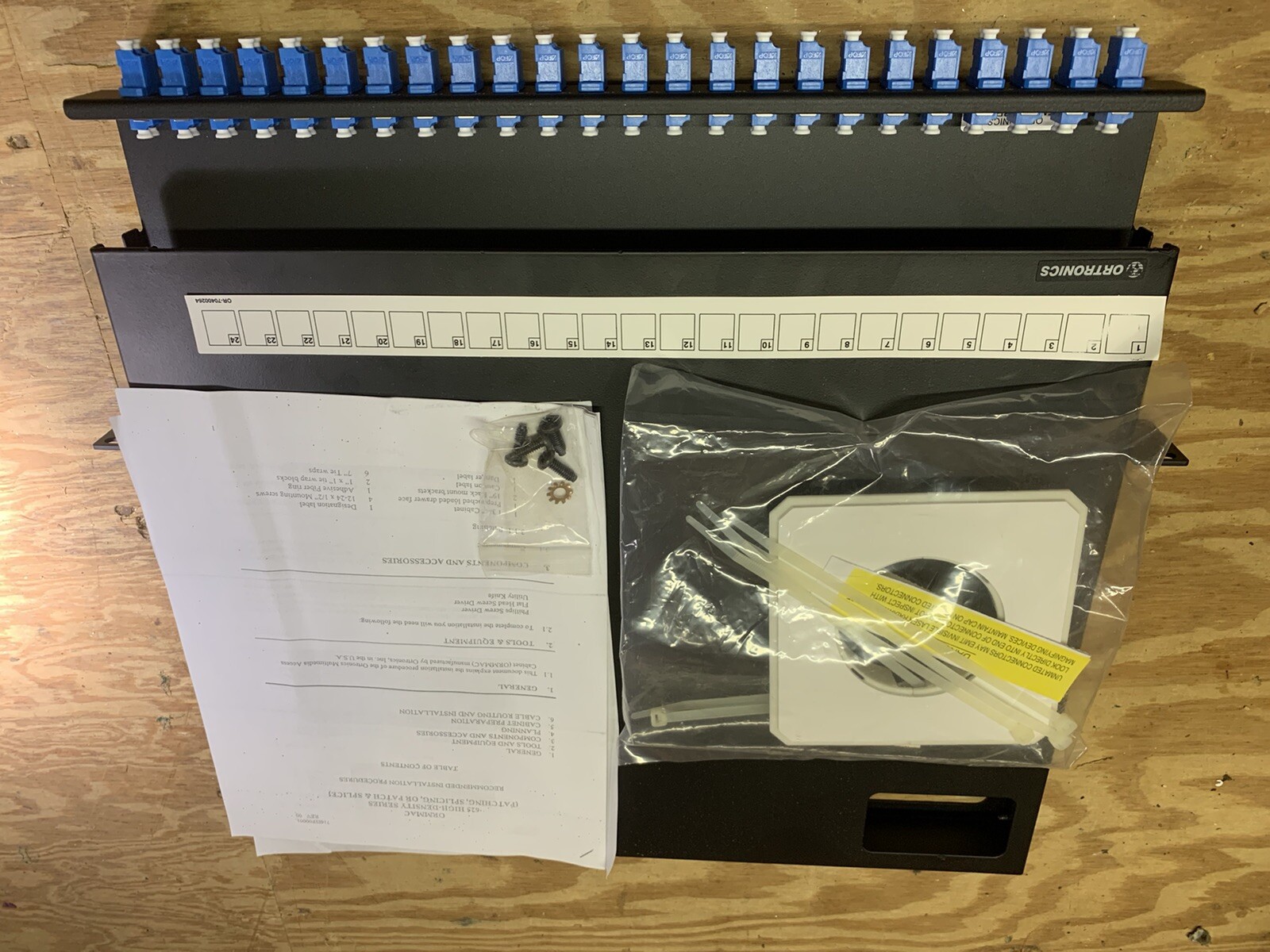 Ortronics OR-625MMC-48PP1RB Rack Mount Fiber Cabinet ~ Made In The USA ...