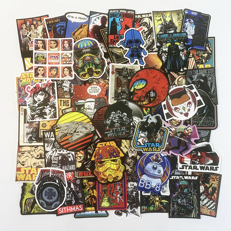 200Pcs Star Wars Vinyl Stickers Pack Bomb Laptop Skateboard Luggage ...