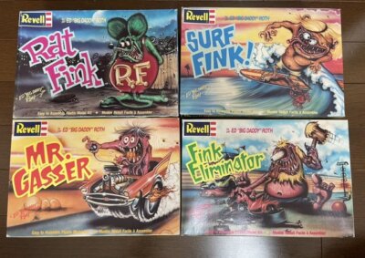 Revell Plastic Models Rat fink & Surf fink & Mr. Gasser & Fink ...