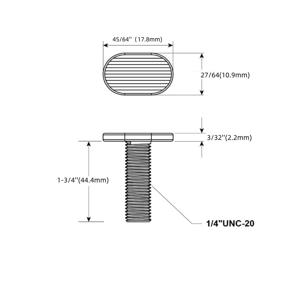30-Piece 1/4-20 T-Track Knob Kit Includes Star Knob T-Bolt and Washers ...