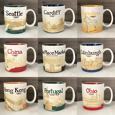 Starbucks Global Icon City Collection Mugs 16oz: Portugal, Sweden ...