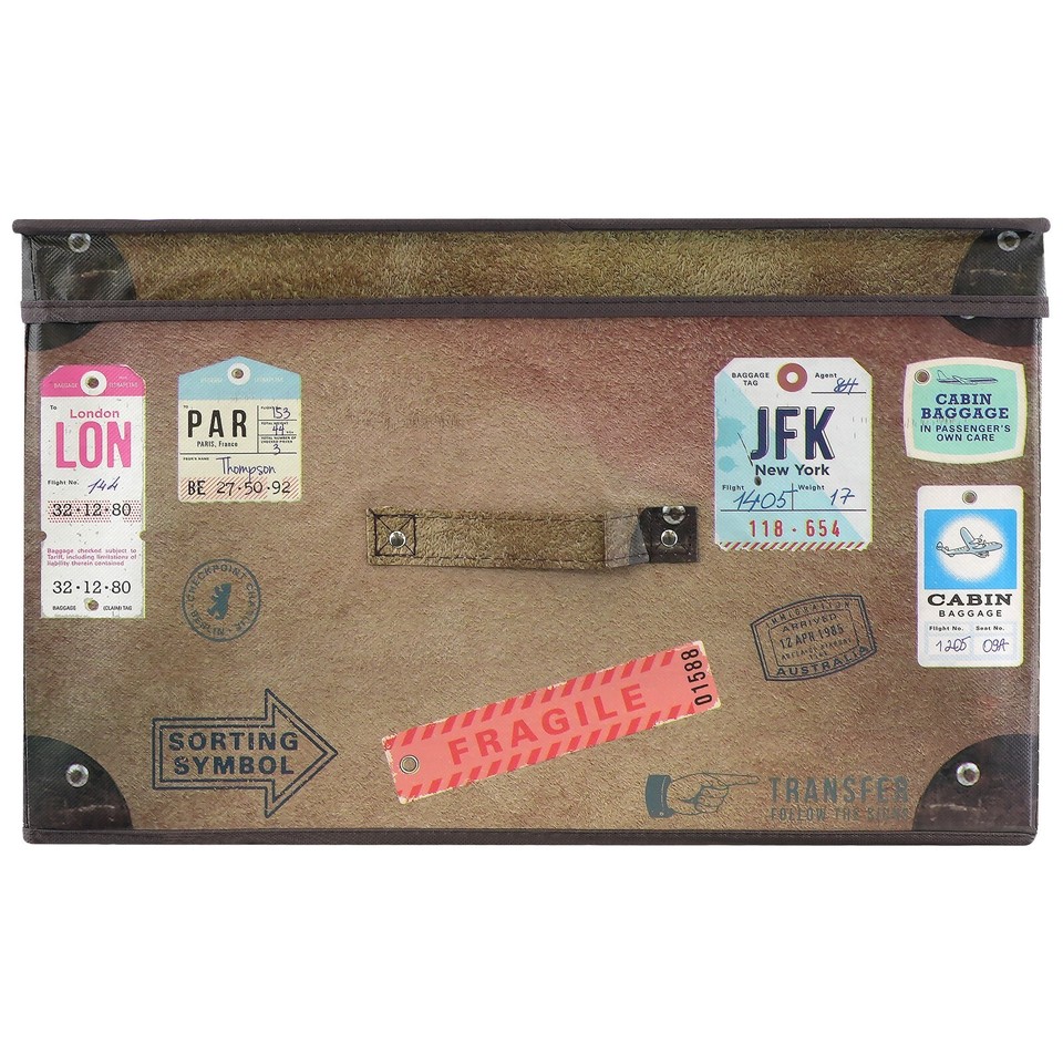 Large Collapsible Storage Box Folding Jumbo Storage Chest Kids Room Toy ...