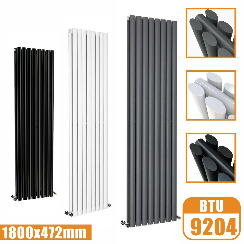 HORIZONTAL VERTICAL FLAT PANEL OVAL COLUMN DESIGNER RADIATOR CENTRAL ...