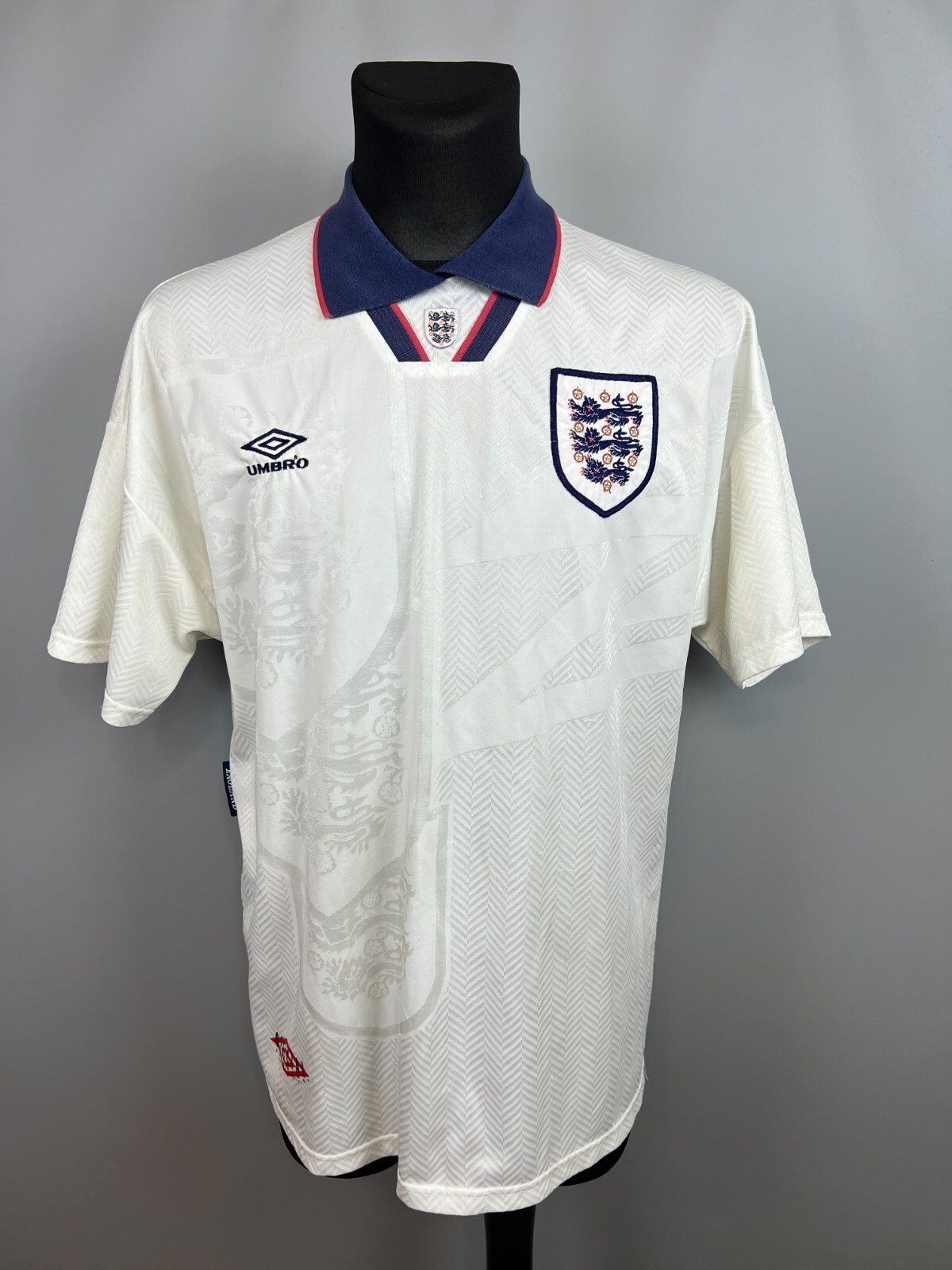 ENGLAND 1993 1994 HOME SHIRT FOOTBALL SOCCER JERSEY UMBRO MENS SIZE XL ...