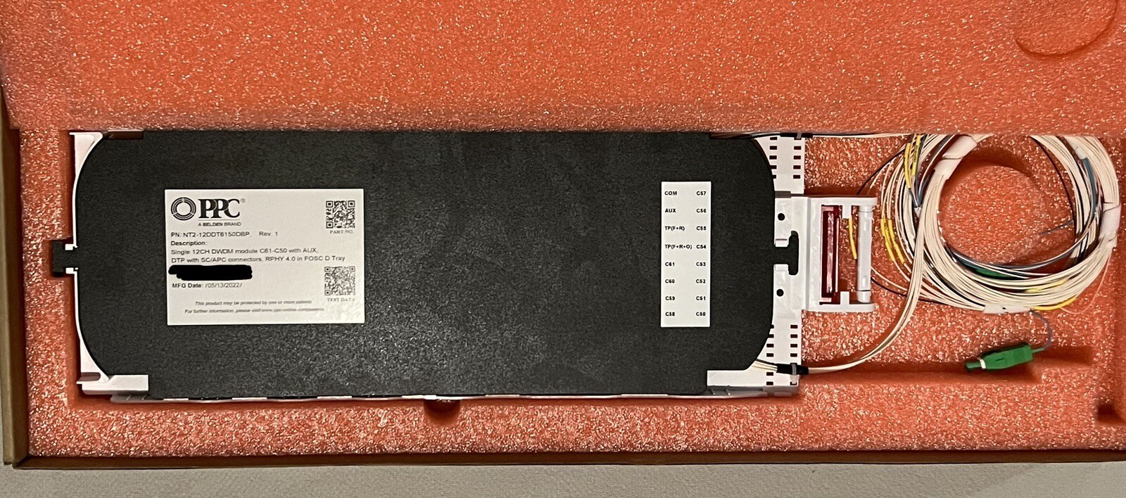 PPC NT2-12DDT6150DBP Fiber Optic Module 66158385-1, Brand New | eBay