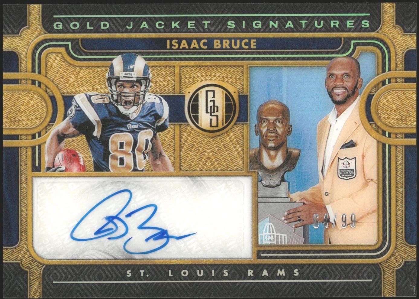 2024 Panini Gold Standard - Gold Jacket Signatures Isaac Bruce #GJS-IB ...