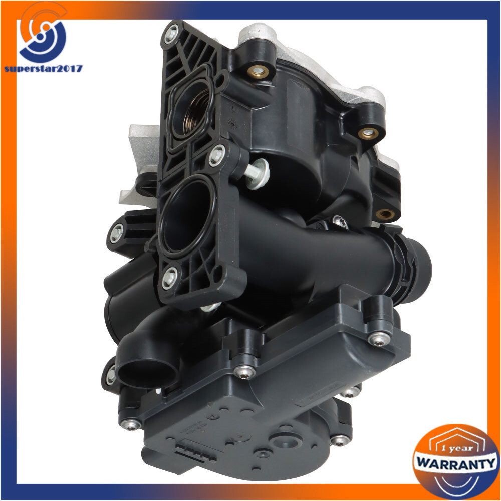 Aluminum Water Pump Thermostat Housing Assembly For VW GTI 1.8 2.0T ...
