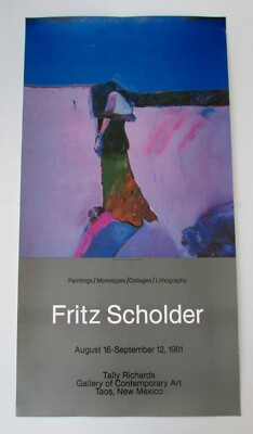 Fritz Scholder Tally Richards Gallery Taos Dream 1 Poster 1981 | eBay