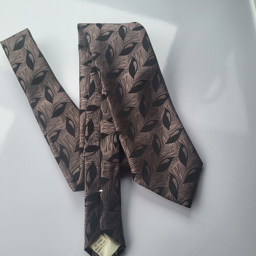jeffrey scott made in usa black and brown patterned tie | eBay