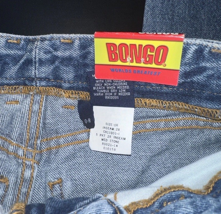 NWT Bongo The Original Regular Length Slim Fit Taper Leg Blue Denim ...