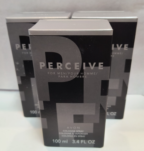 Avon PERCEIVE For Men Cologne spray 3.4 oz / 100 ml NIB ( PACK OF 3 ...
