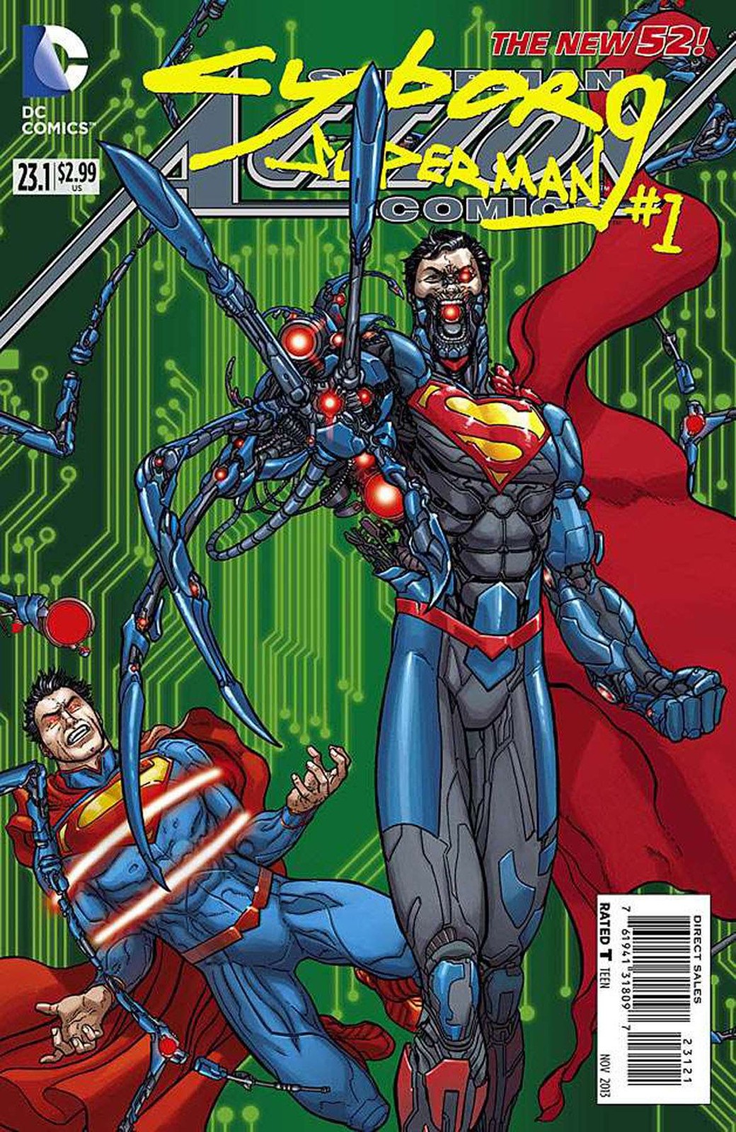Action Comics (2nd Series) #23.1A VF; DC | New 52 Cyborg Superman 1 ...