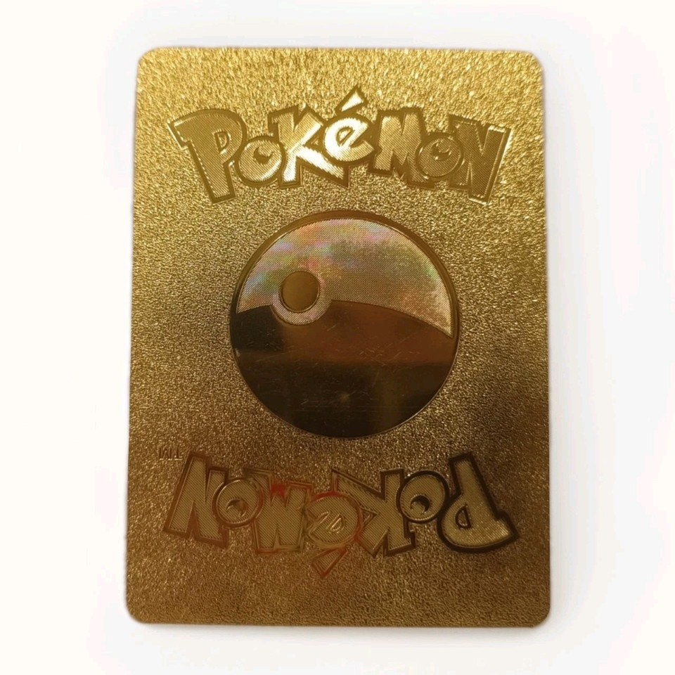 Pokemon Rainbow Pikachu VMAX Golden Foil Fan Art Card Mint Collector A ...