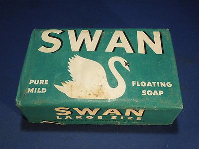 Vintage Mid Century Large Swan Pure Mild Floating Bar Soap New in ...