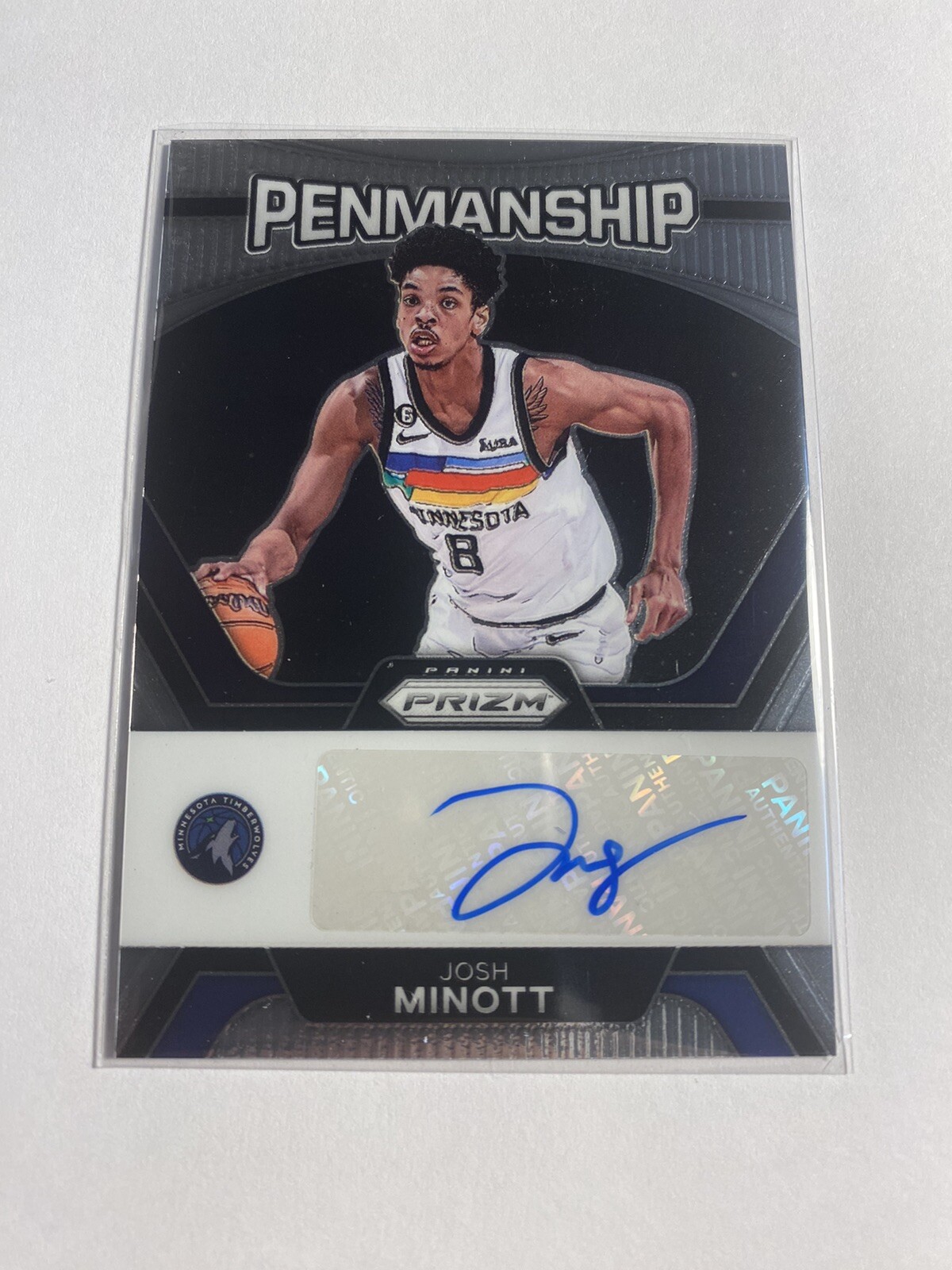 Josh Minott 2023-24 Panini Prizm Penmanship Auto Timberwolves #PNM-MIN ...
