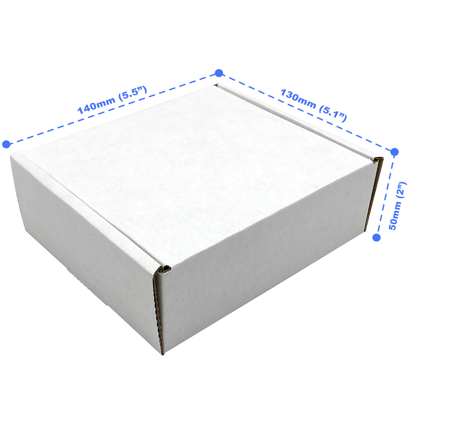 WHITE POSTAL BOXES - CARDBOARD SHIPPING BOXES MAILING GIFT PACKET SMALL ...
