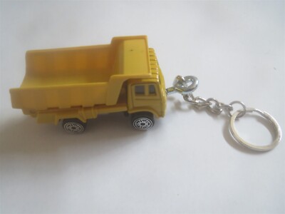 DUMP TRUCK CONSTRUCTION WORK TRUCK DIECAST MODEL TOY CAR KEYCHAIN ...