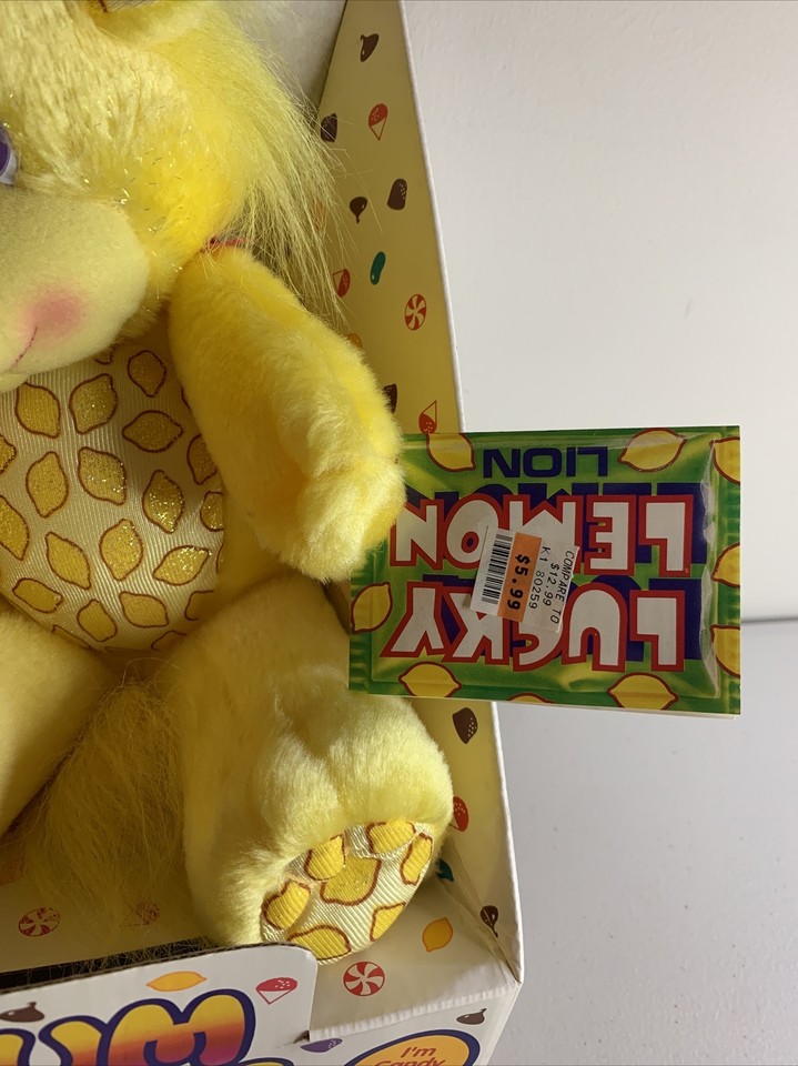 Vintage Hallmark Yum Yums Lucky Lemon Lion Yellow Plush 13" Stuffed ...