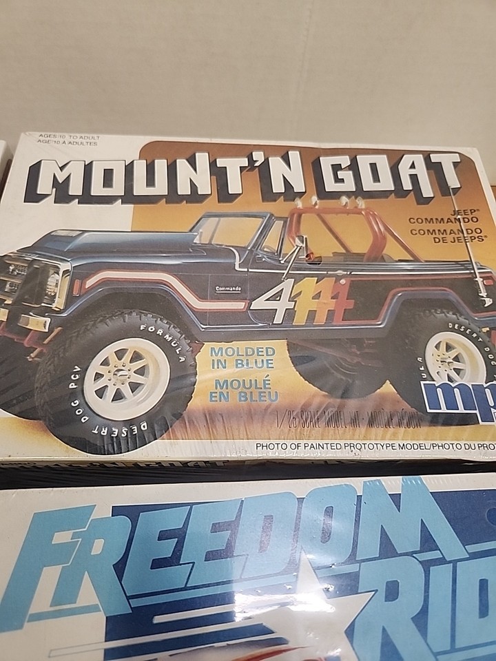 Lot Of 4 Vintage NEW MPC 1980 Model Car Kits 1/25 Scale Kit Mustang ...