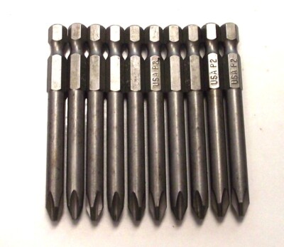 Pratt-Read P002PR275 #2 Phillips x 2-3/4" Long Insert Screw Tip Bits ...
