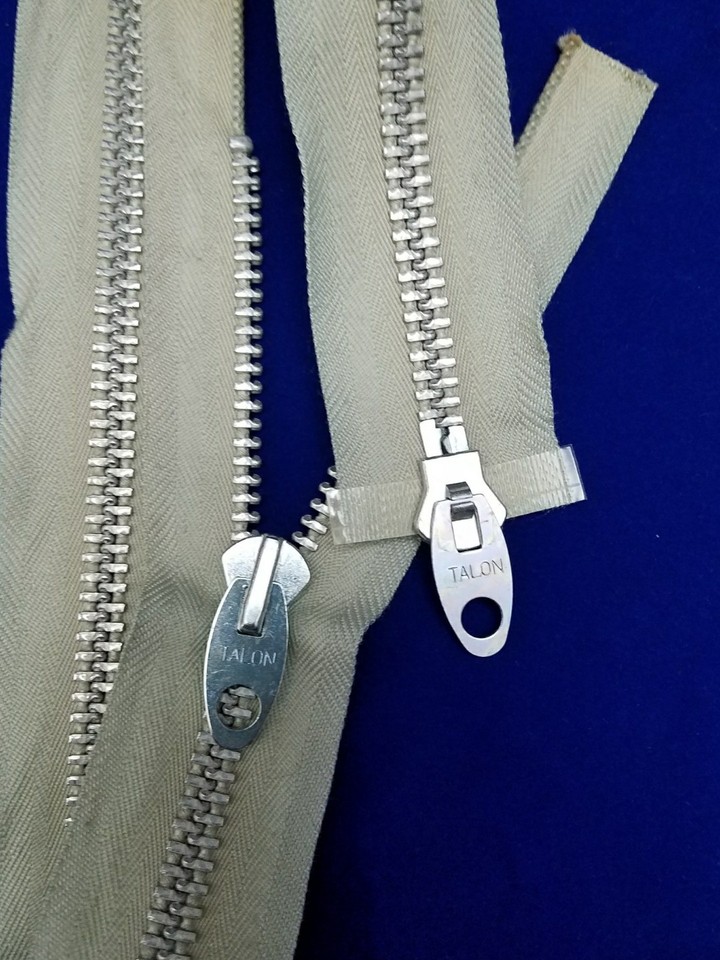 X-W TAN ZIPPER/VTG 1983 "TALON"(*LIGHTNING)#10/SEPARATING 2WAY/26"Metal ...