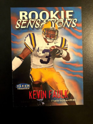 1999 Fleer Tradition Rookie Sensations Patriots Football Card #8 Kevin ...