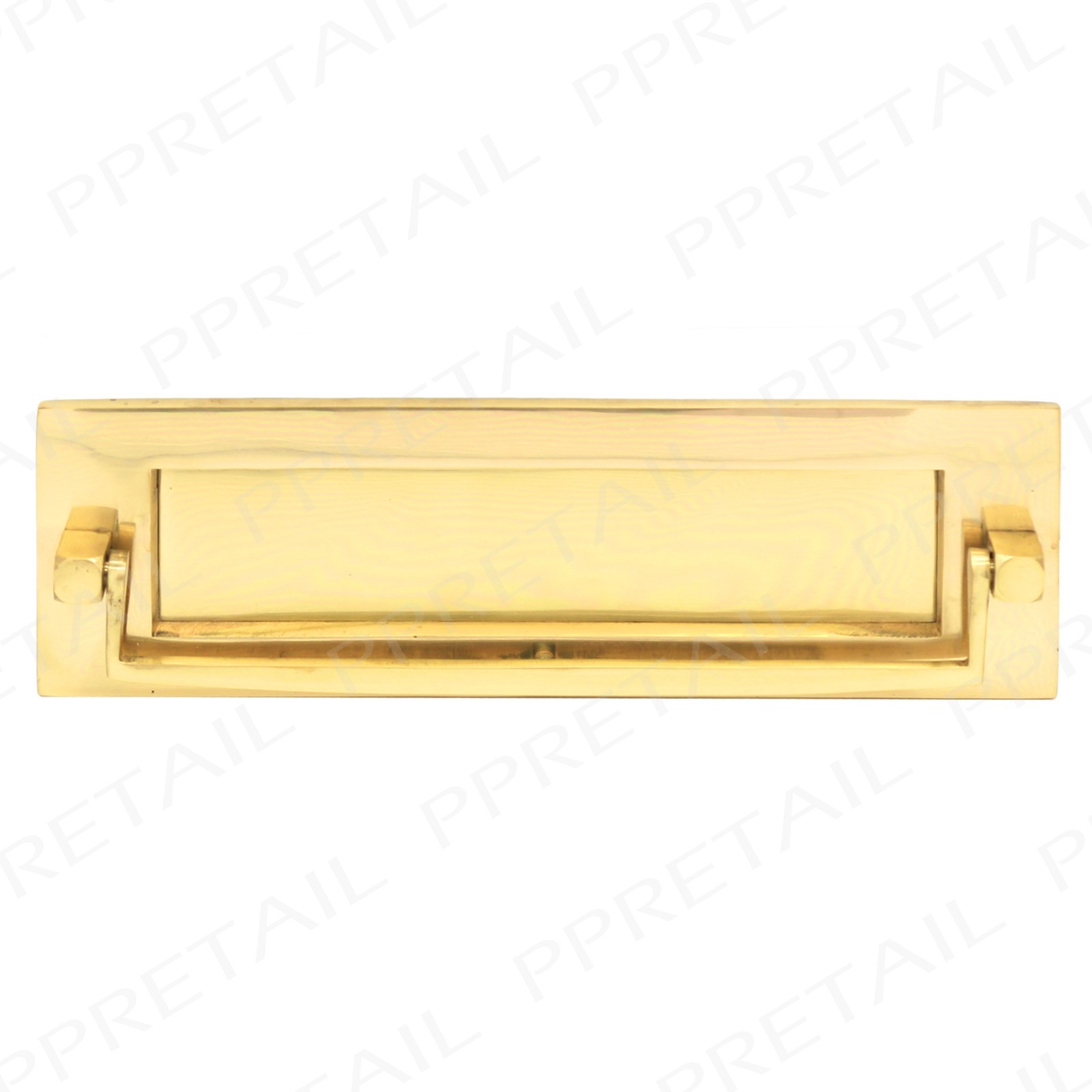 Polished Brass VICTORIAN LETTERBOX RANGE Letter Box Plate Flap Heavy ...