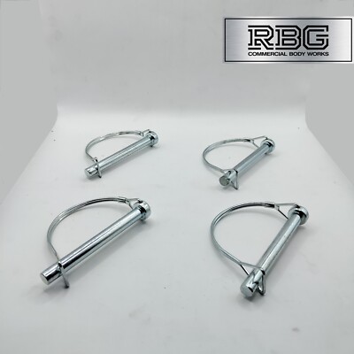 4x D Lock Pins 11X100MM Wire Shaft Clip Lynch Linch Trailer Tractor Taw ...