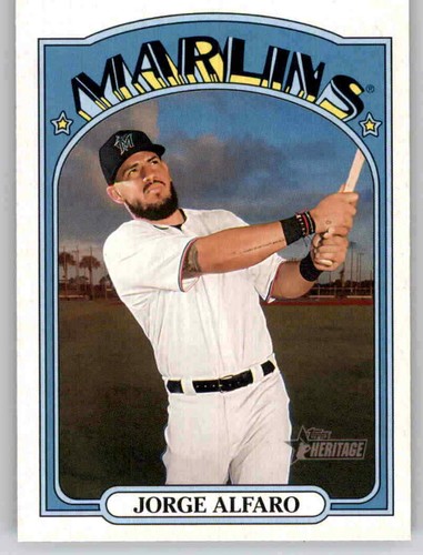 2021 Heritage Jorge Alfaro MLB Base Card PWE Marlins #57 | eBay