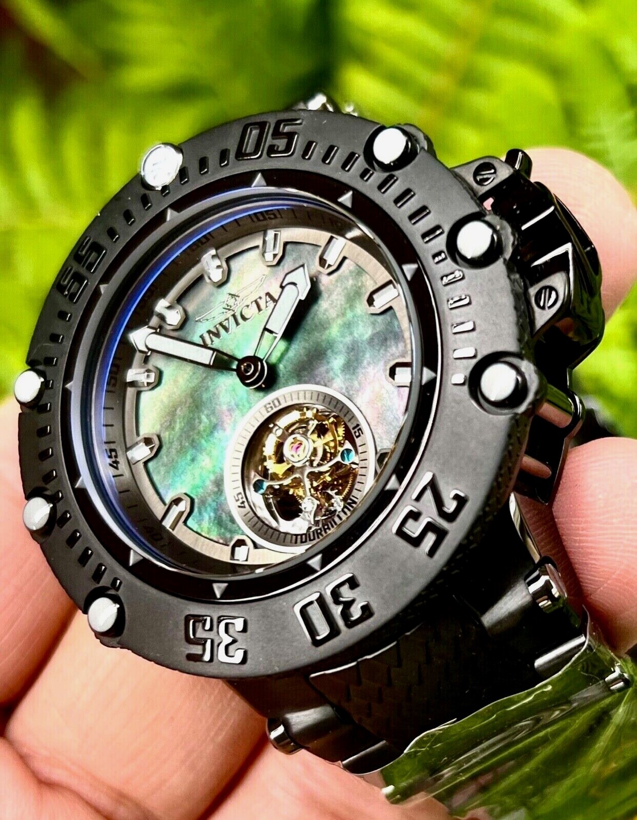 Invicta Men's 32866 New 52mm Subaqua Noma VII Tourbillon Mother-of ...