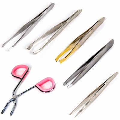 PREMIUM CLASSIC TWEEZER RANGE Stainless Steel Beauty Eyebrow Hair ...