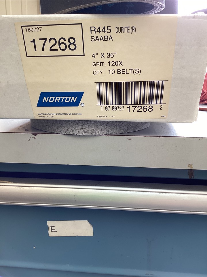 10 NORTON R445 Durite SAABA 120X grit ,4” x 36” #17268 Sanding Belts | eBay