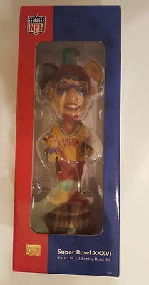 Jester Mardi Gras Bobblehead Super Bowl XXXVI New Orleans Numbered Ltd ...