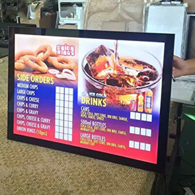 A1/A2/A3/A4 Advertising Display Sign LED Restaurant Light Box Led Menu ...