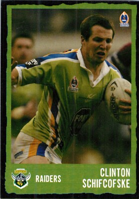 2004 Canberra Raiders NRL Daily Telegraph Card - Clinton Schifcofske ...