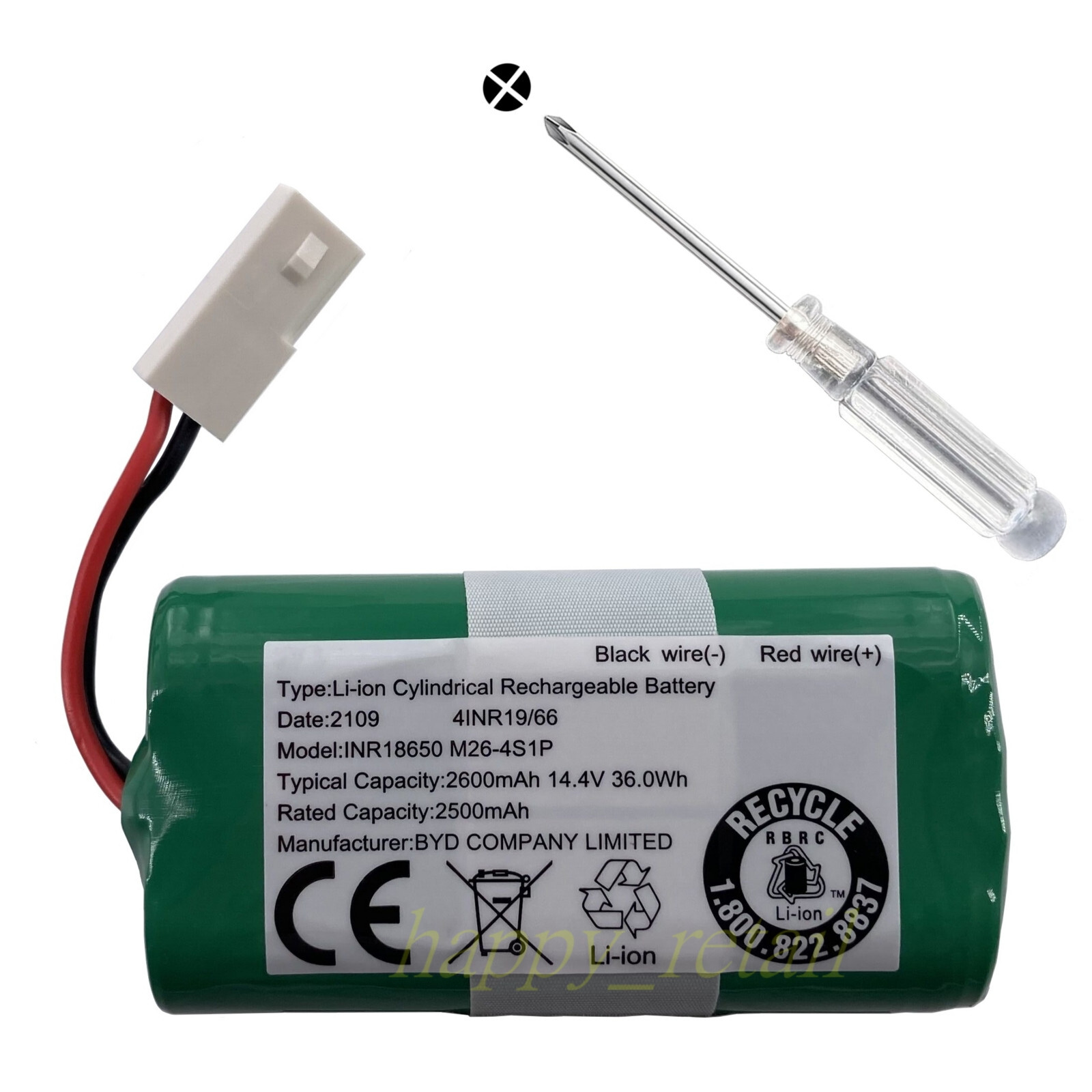 OEM Battery For Bissell SpinWave Robotic EV675 EV775 2503 2859T 28599 ...