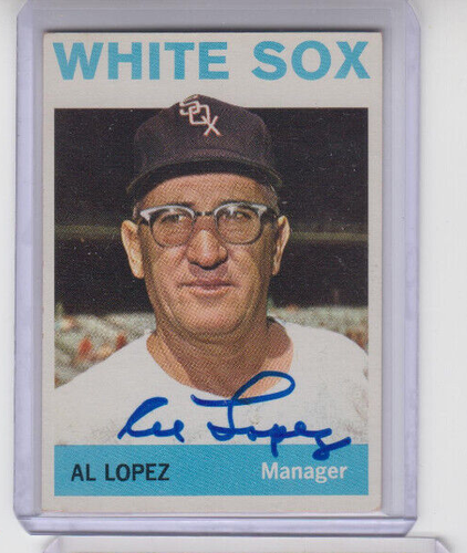 1964 Topps #232 Al Lopez Autographed Signed Card Chicago White Sox HOF ...
