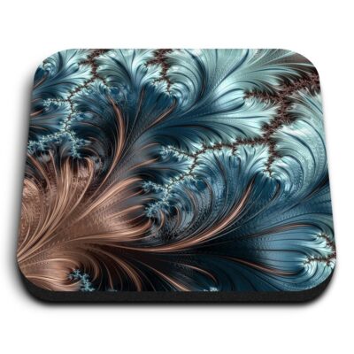 1x Square Fridge MDF Magnet Abstract Art Effect Leaves Nature #52569 | eBay
