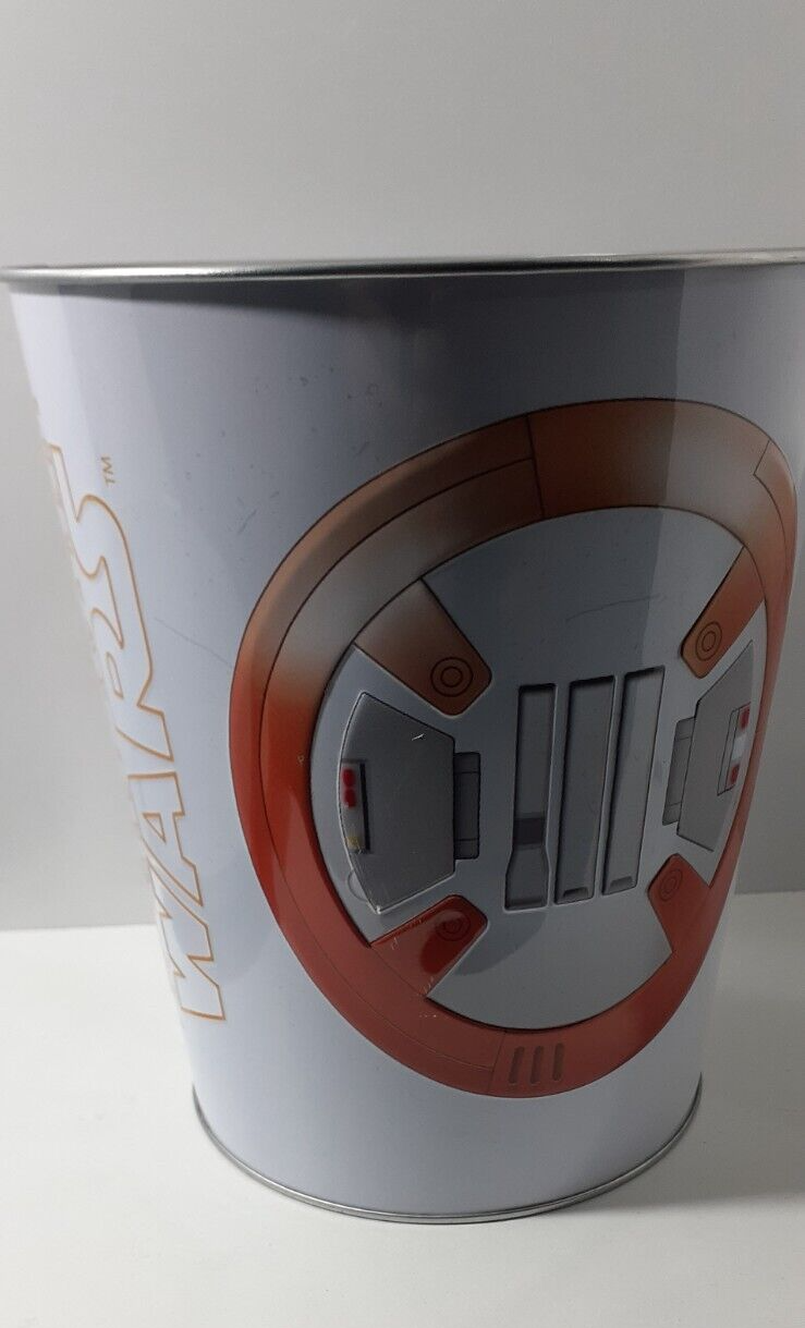Star Wars Popcorn Tin Metal Bucket The Force Awakens BB8 Hoyts Cinemas ...