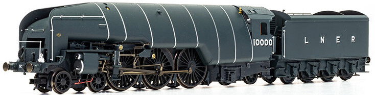 Hornby R3840 LNER W1 Class Hush Hush 1:76 Locomotive - Battleship Grey ...