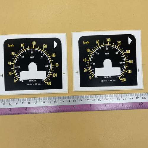 Holden Speedo Metric Conversion Decal HQ GTS sticker gauge dash (2 Pack ...