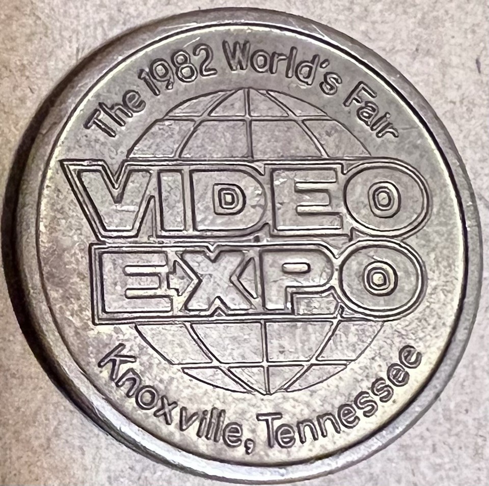 Pac-Man Arcade Game Token 1982 Original Worlds Fair Video Expo Retro | eBay
