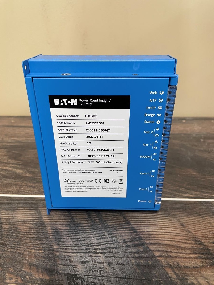 Eaton PXG900 Power Xpert Insight Gateway 66D2325G01 Processor Controls ...
