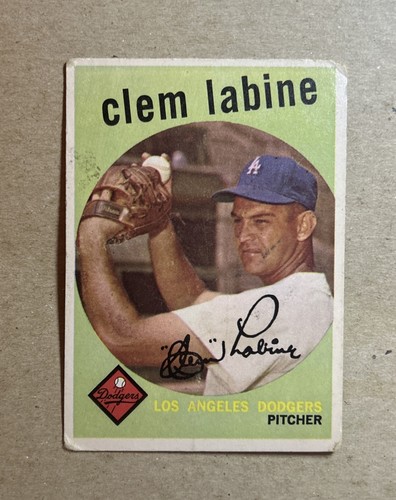 1959 Topps Baseball Clem Labine Los Angeles Dodgers Card #403 | eBay