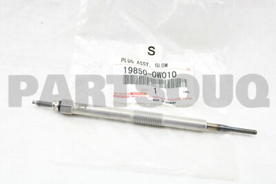 198500W010 Genuine Toyota PLUG ASSY, GLOW 19850-0W010 | eBay